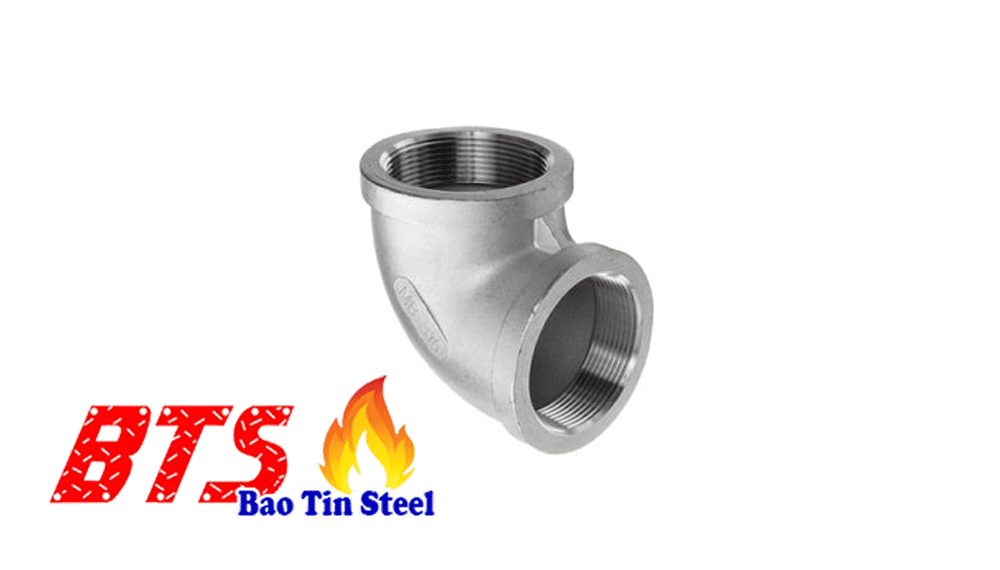 Co ren inox 304, 316 (cút ren) - Thép Bảo Tín cung cấp ống thép